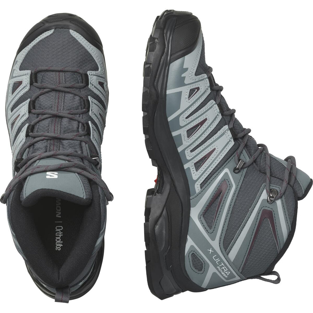 Botas grises de mujer para senderismo y montañismo - X Ultra Pionner ...